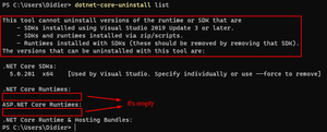 .NET - Uninstall old SDK and Runtimes - LearningKoala