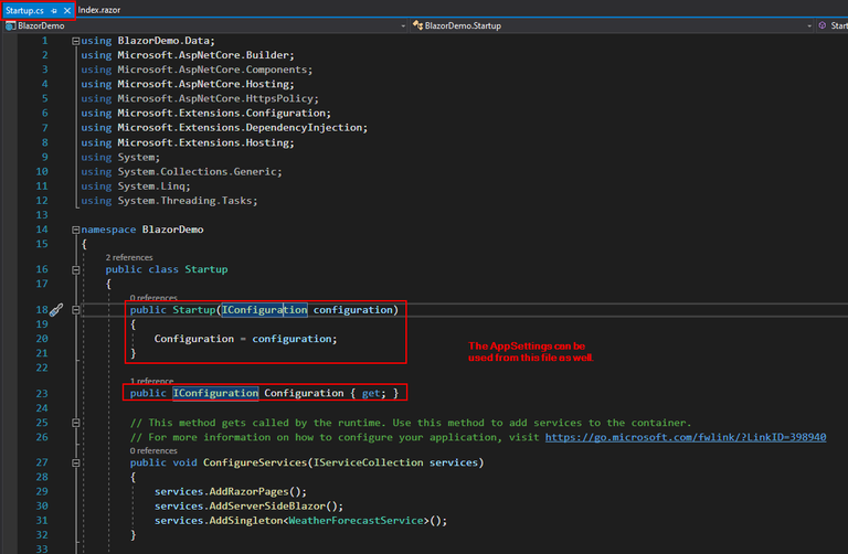 C# (CSharp) - .NET Core AppSettings.json - LearningKoala