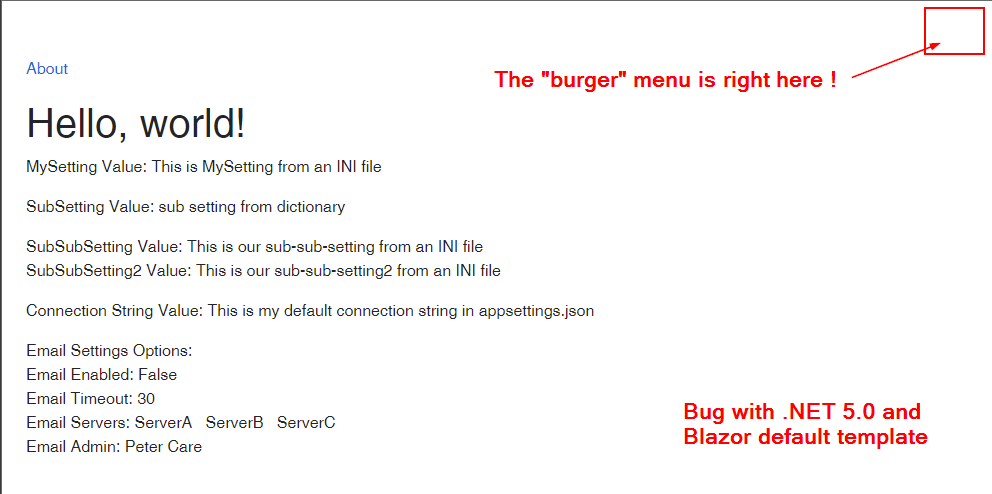 Blazor Default Template With Net 50 No Menu Learningkoala