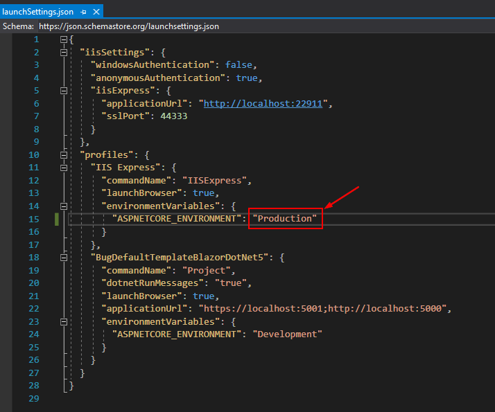 Blazor - Default Template with .NET 5.0, no menu - LearningKoala