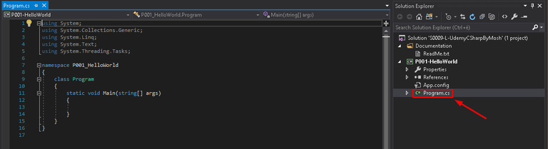 C# (CSharp) - The Basics of a Project - LearningKoala